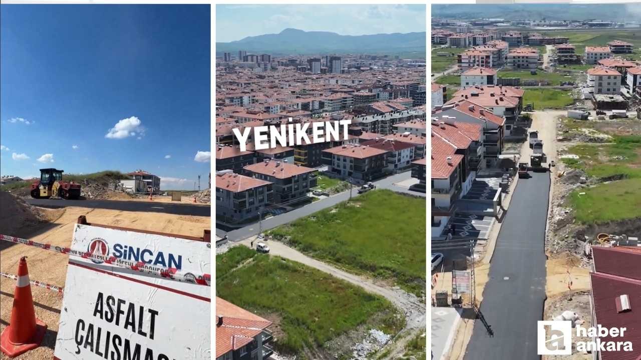 Sincan Belediyesi, Yenikent'te asfalt çalışması gerçekleştirdi - HABER ...